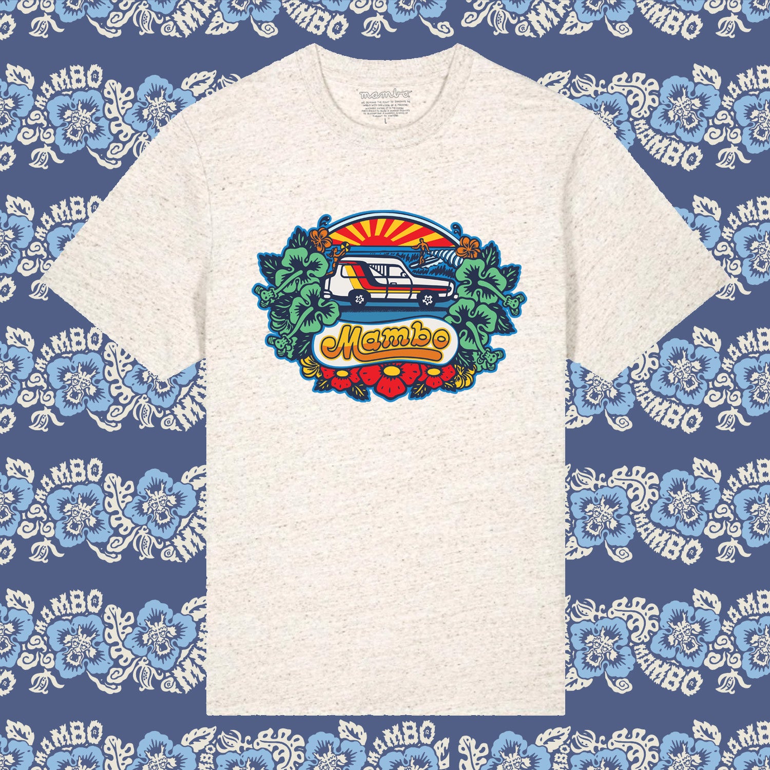Mambo 'Cruiser' T-Shirt - Natural | ®Official Mambo Clothing Store