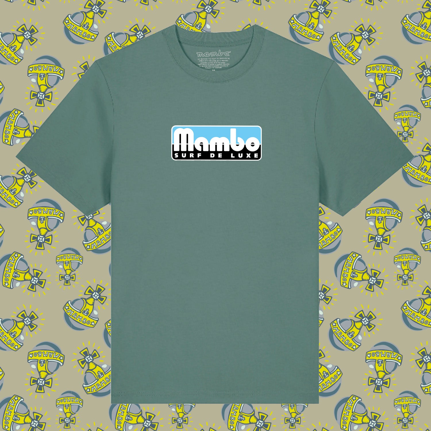 Mambo 'Logo Badge' T-Shirt - Green | ®Official Mambo Clothing Store