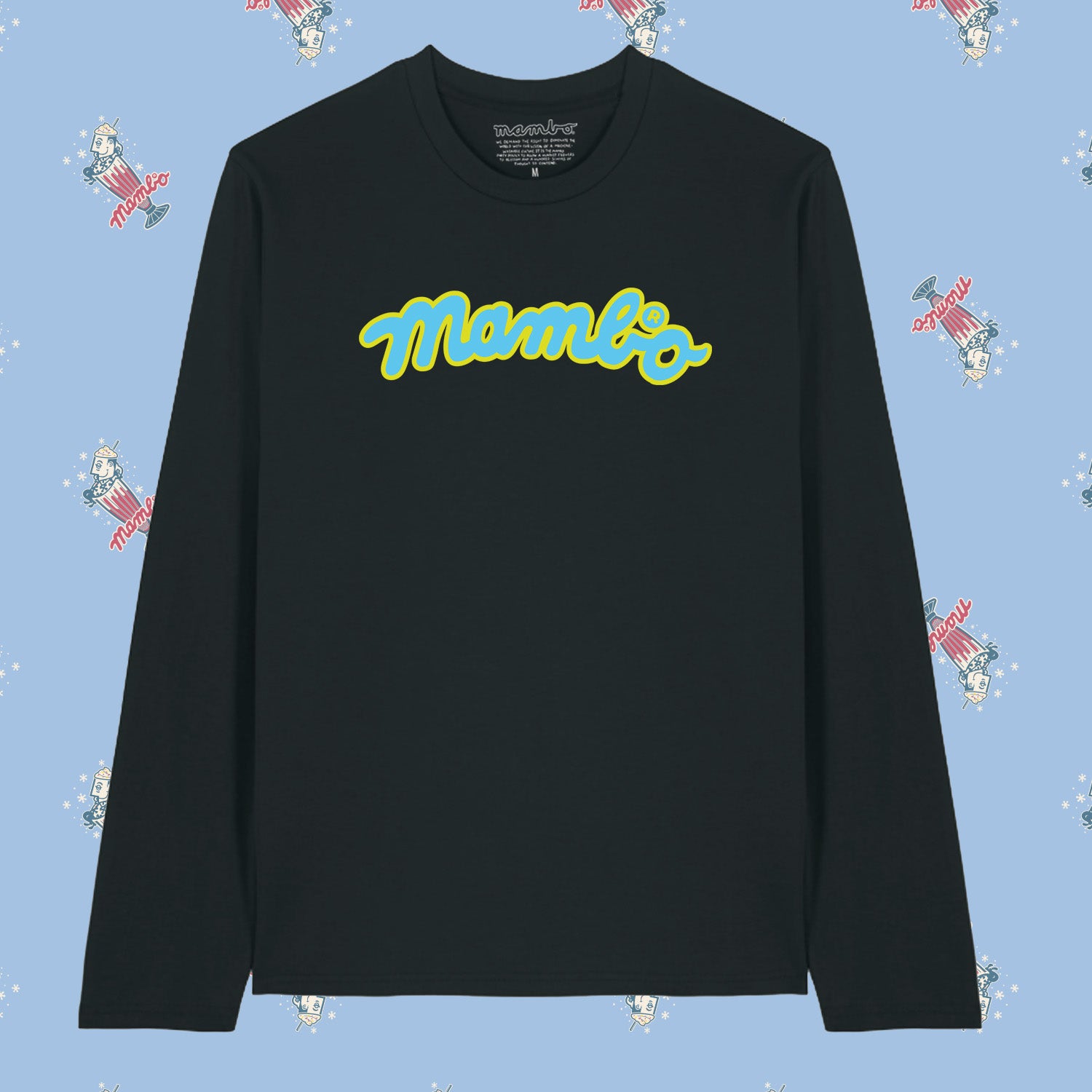Mambo 'Flow Logo' Long Sleeve T-Shirt - Black