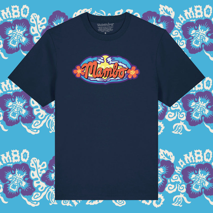 Mambo 'Hawaii Logo' T-Shirt - Navy