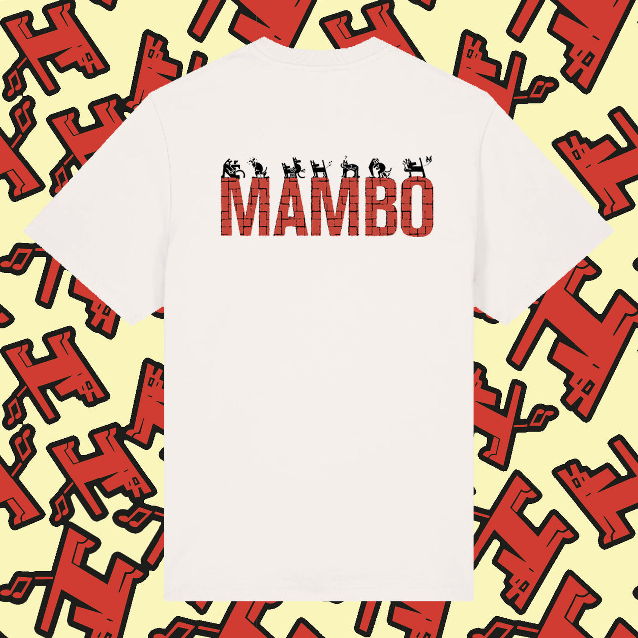Mambo 'Line Up' T-Shirt - Off White | ®Official Mambo Clothing Store
