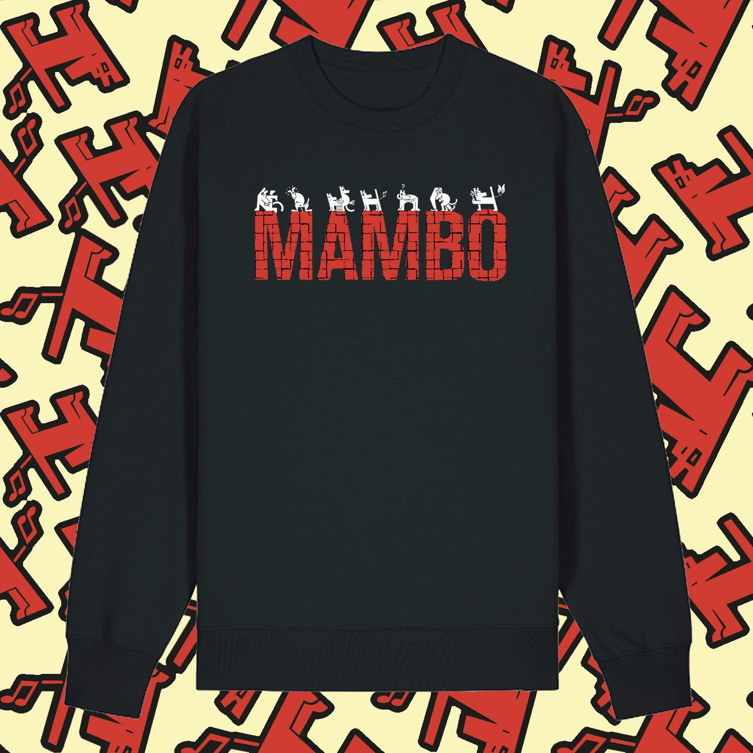 Mambo 'Line Up' Sweatshirt - Black | ®Official Mambo Clothing Store