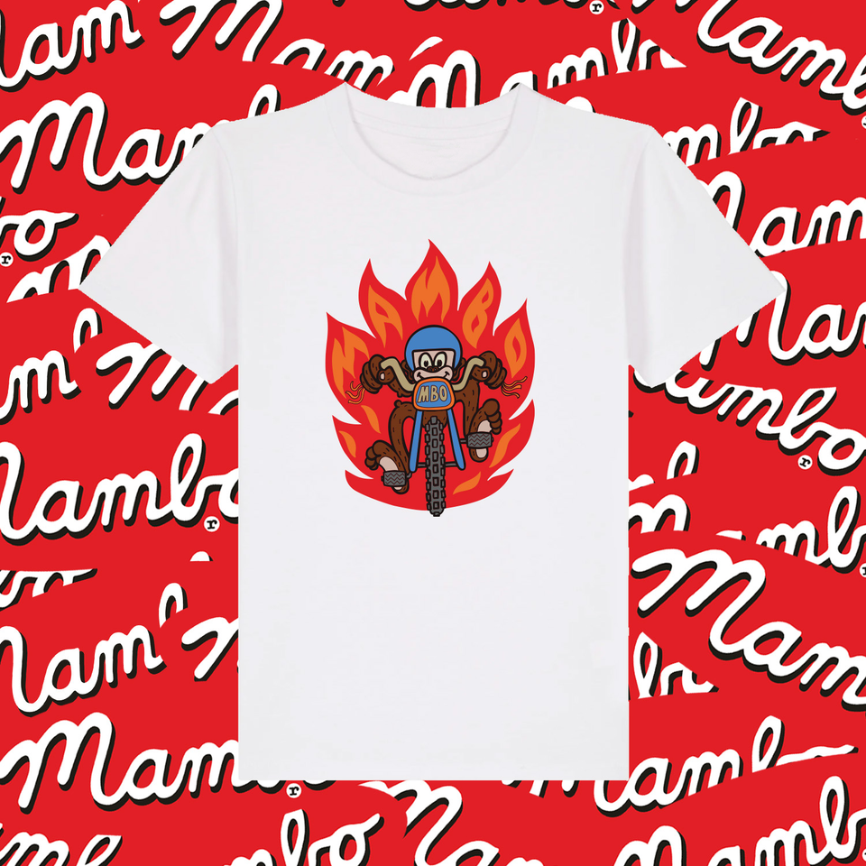 Mambo Mini Adult 'Ooga Booga' T-Shirt - White | ®Official Mambo ...