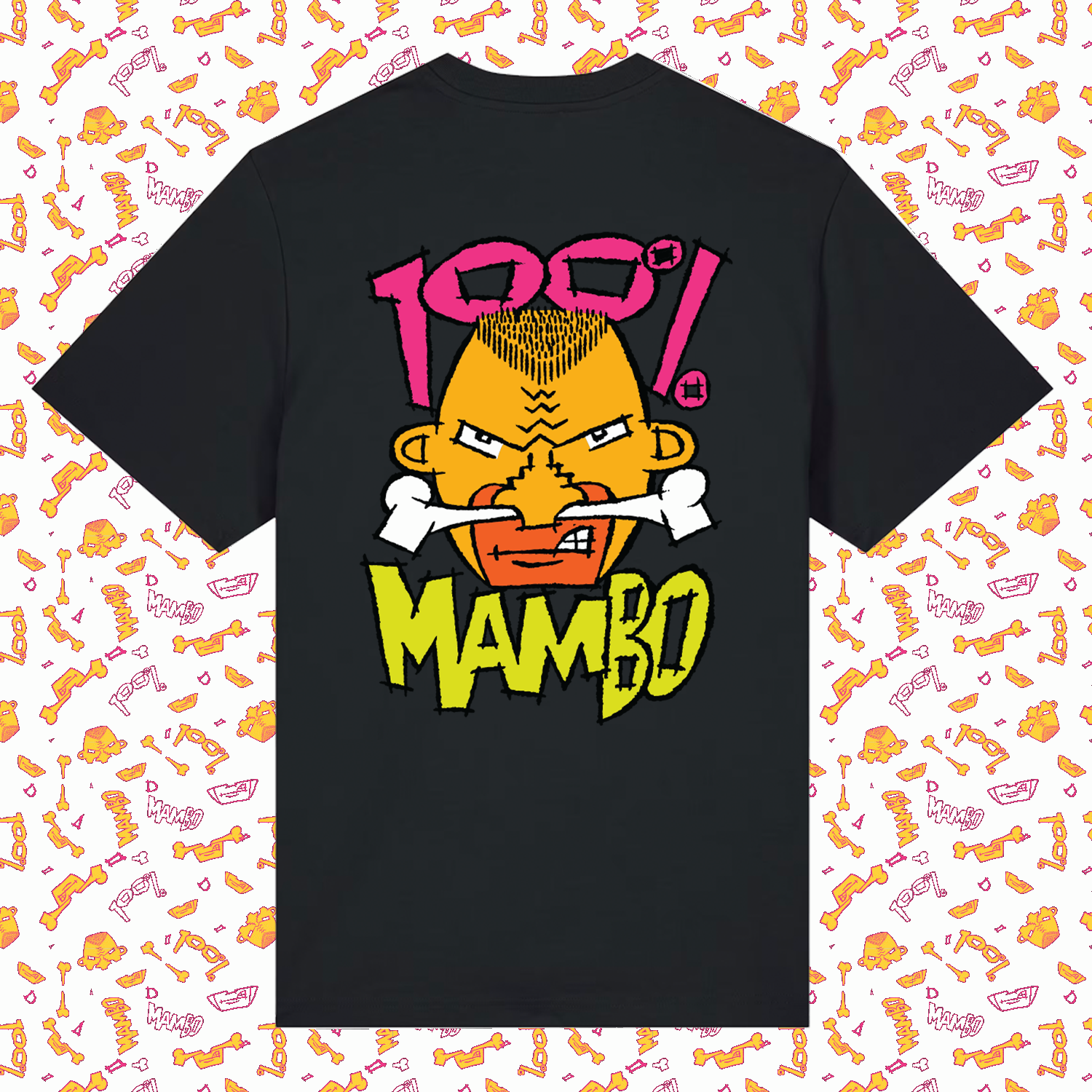 Mambo '100% Mambo' T-Shirt - Black | ®Official Mambo Clothing Store