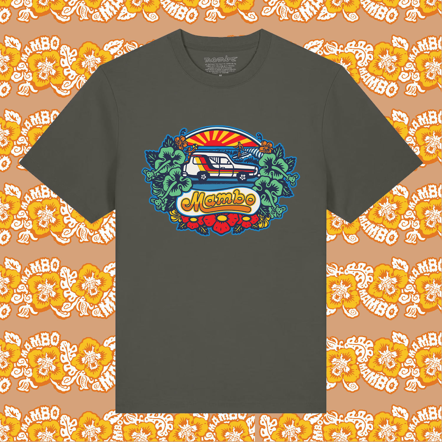 Mambo 'Cruiser' T-Shirt - Khaki
