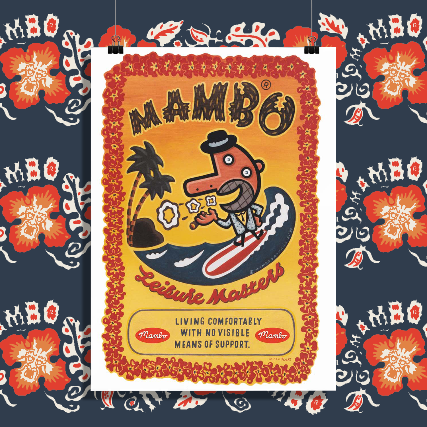 Mambo 'Leisure Masters' Poster | ®Official Mambo Clothing Store