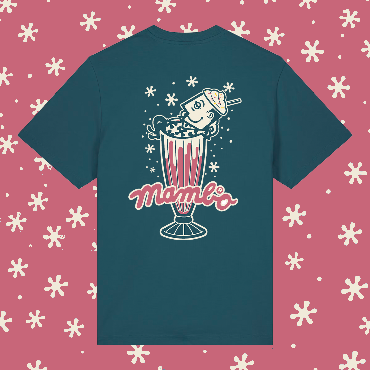 Mambo 'Milkshake' T-Shirt - Deep Blue