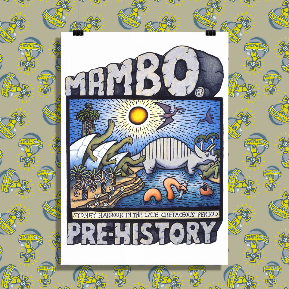 Mambo 'Pre-History' Poster | ®Official Mambo Clothing Store