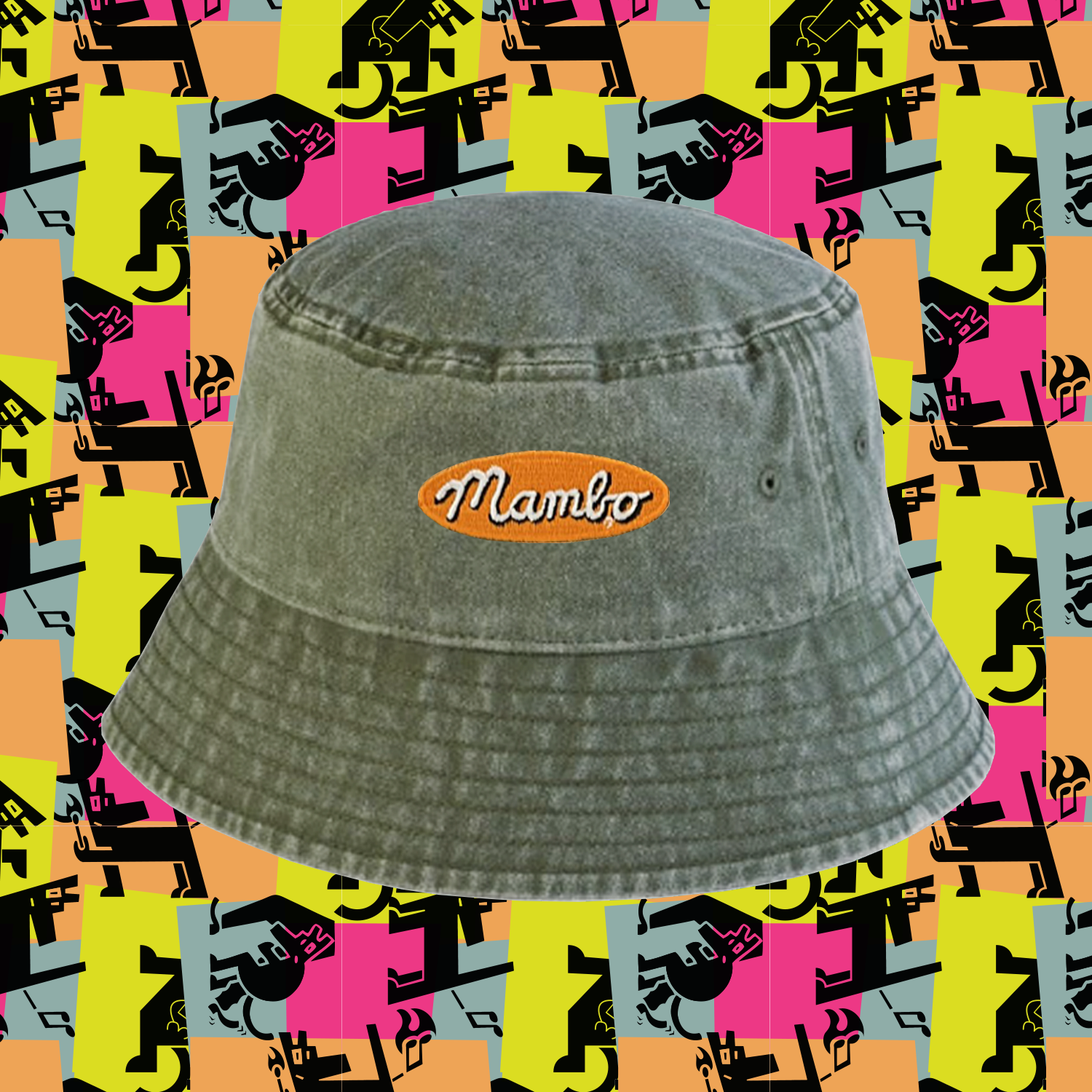 Mambo 'Core Logo' Bucket Hat - Washed Khaki | ®Official Mambo Clothing ...