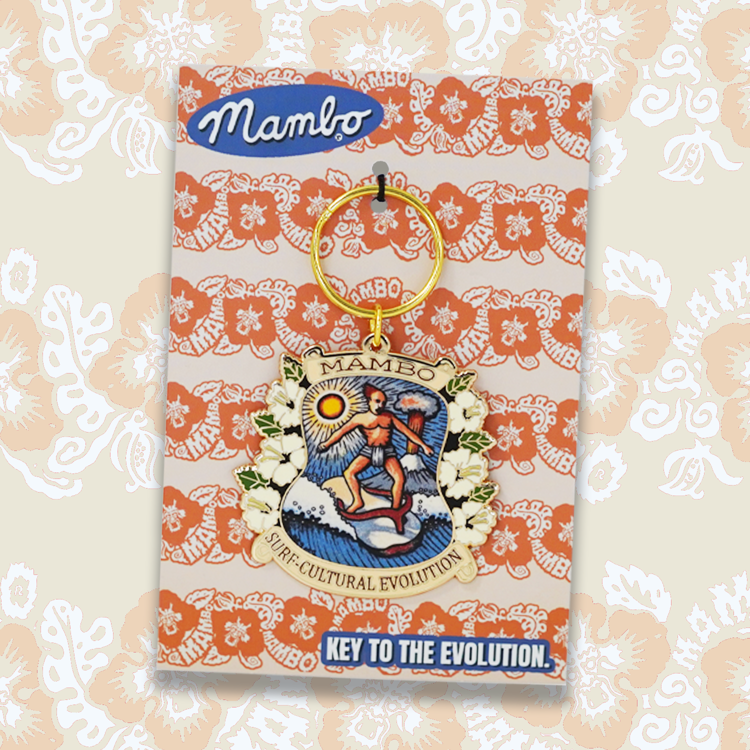 Mambo 'Surf-Cultural' Keyring | ®Official Mambo Clothing Store