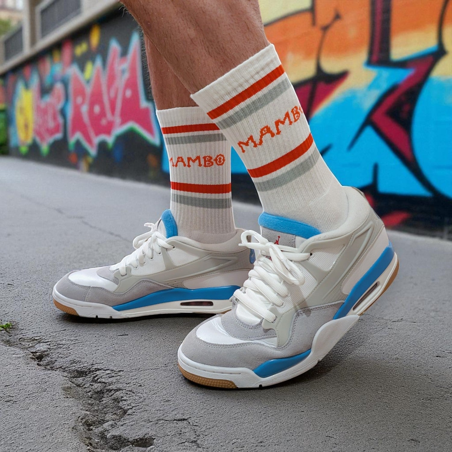Mambo 'Scribble Logo' Crew Socks